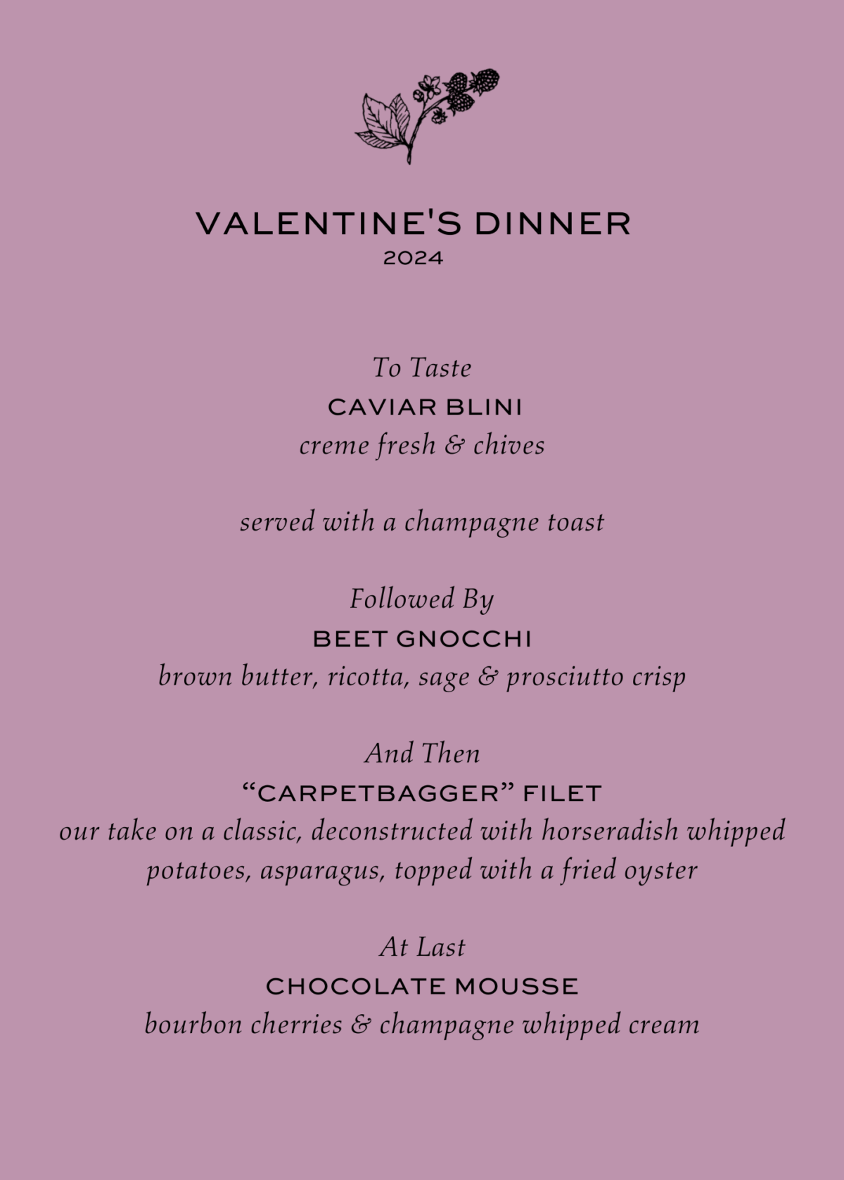 The Farm is for Lovers: Valentines Dinner 2024 - North Corner Haven